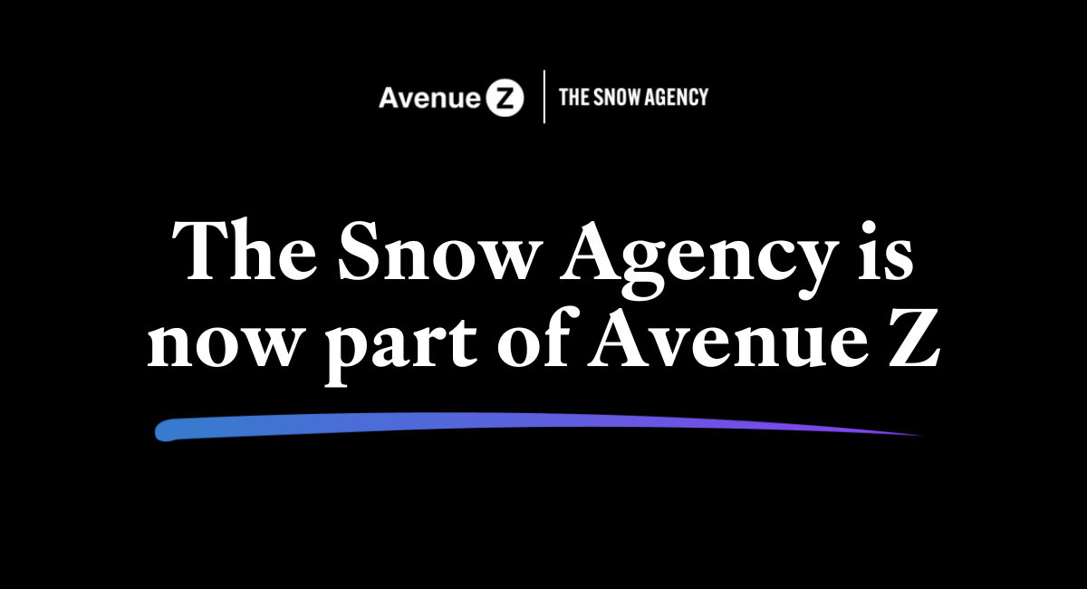 The Snow Agency is Now Part of Avenue Z